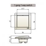 1 Gang 1 Way Switch – Sun Power